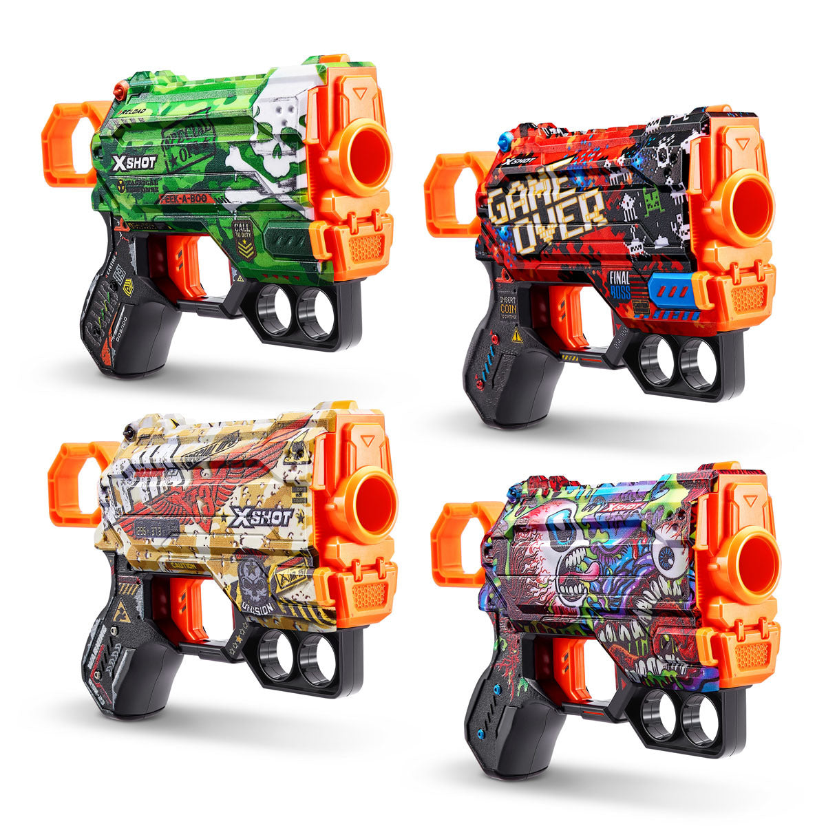 Buy Zuru Xshot Skins Menace 4 Pack Exclusive Online in Malaysia ...