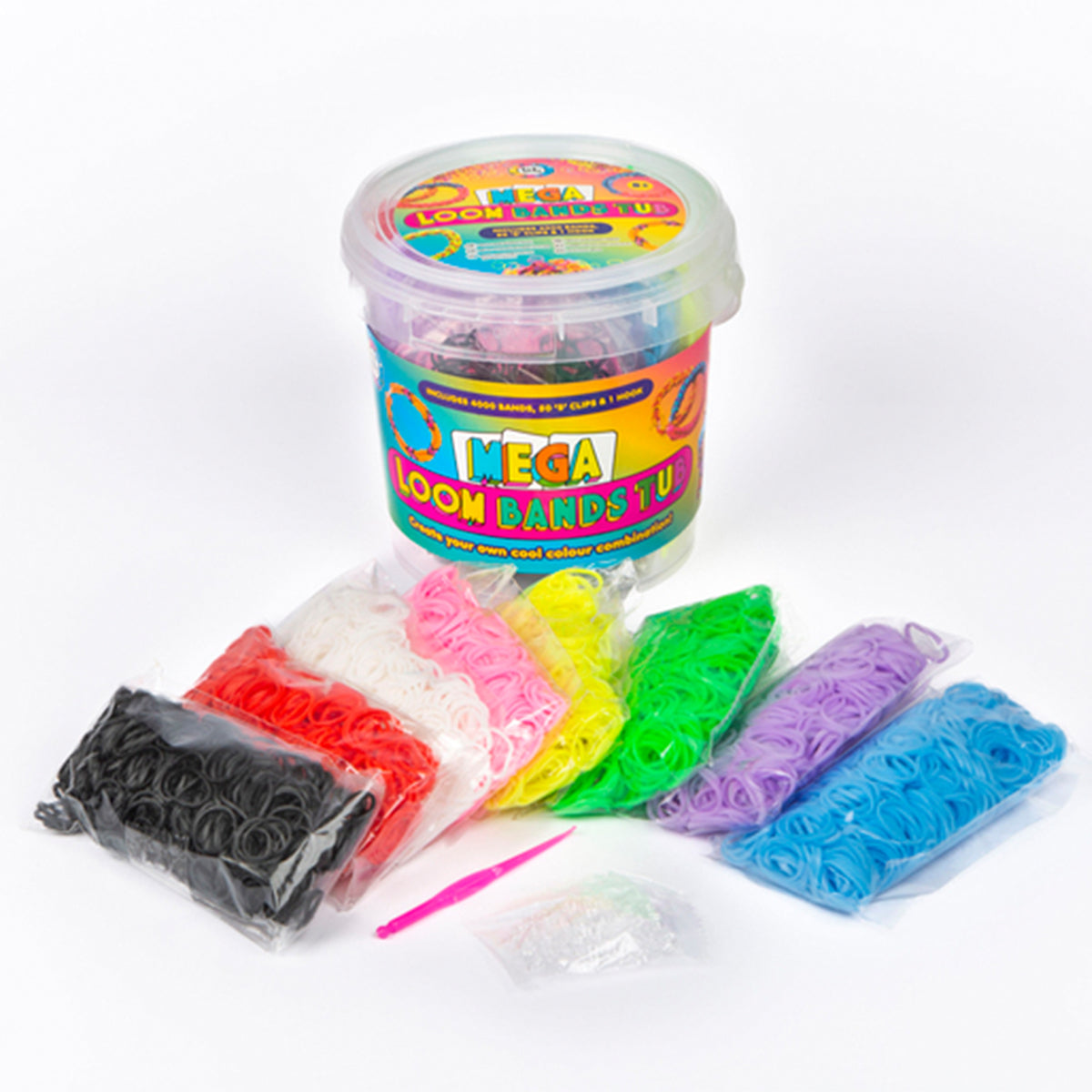 Buy RMS Craft Hub Mega Loom Bands Tub 4000Pcs Online in Malaysia ...