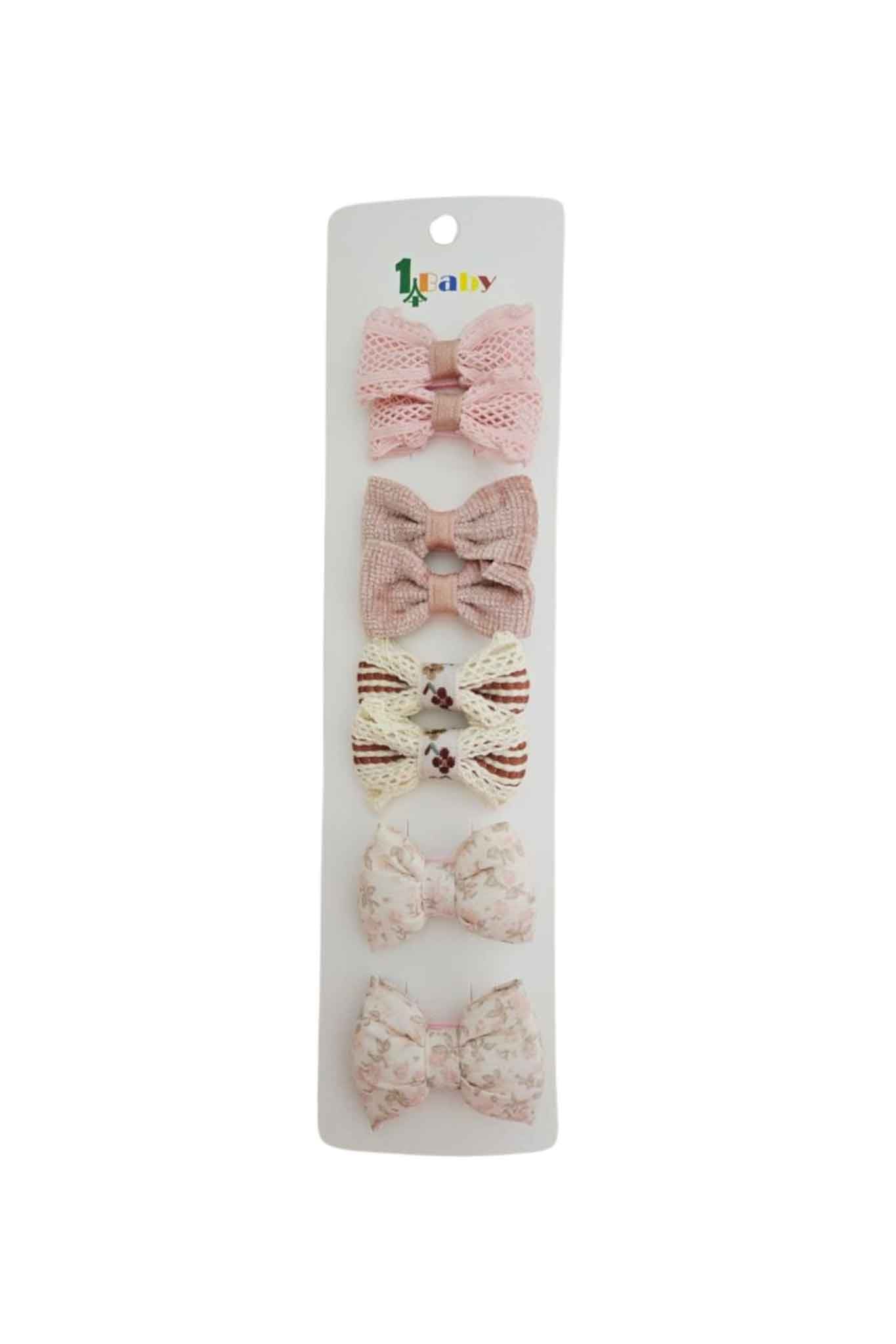 OFM Baby Hair Clip8 Piece Set - Pink – mothercare malaysia