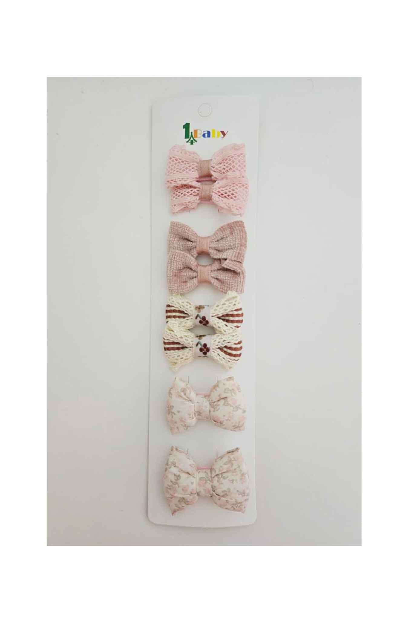 OFM Baby Hair Clip8 Piece Set - Pink – mothercare malaysia