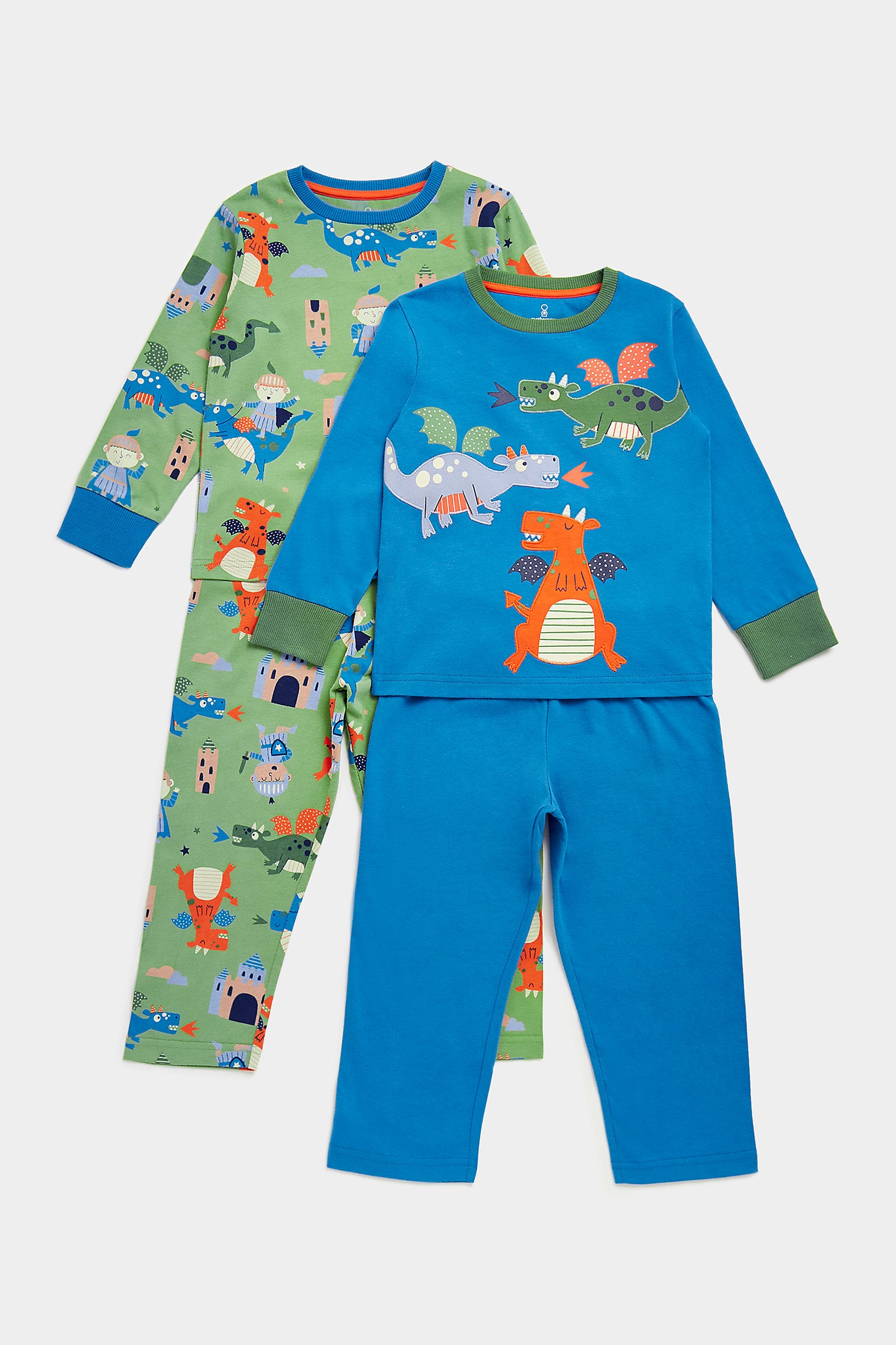 Buy Mothercare Dragon Pyjamas - 2 Pack Online in Malaysia | Mothercare 👶