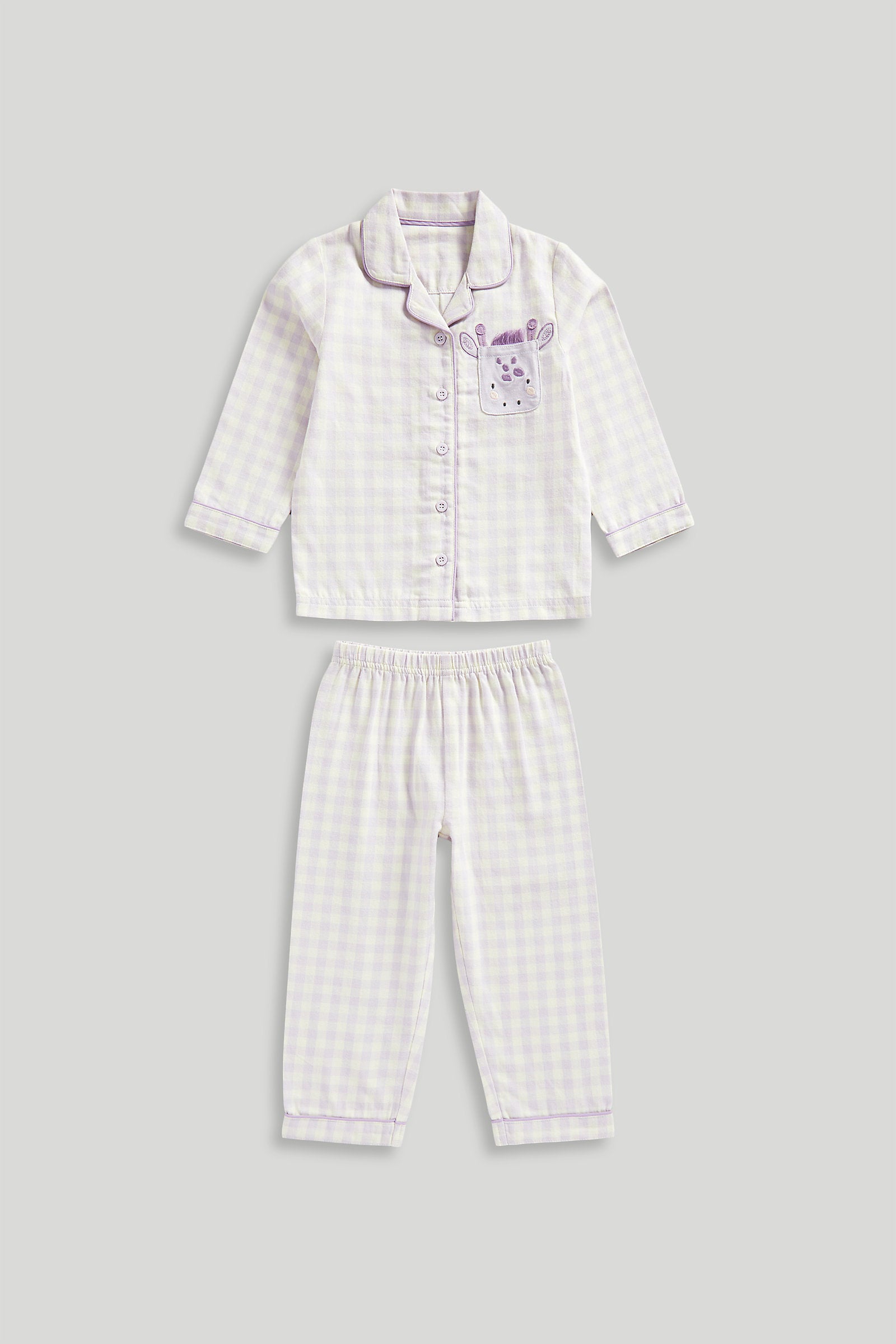 Buy Mothercare Lilac Gingham Woven Pyjamas Online in Malaysia ...